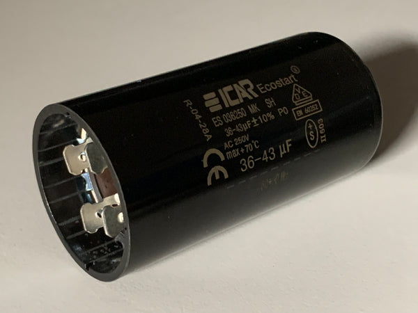 ICAR quality starting capacitor 250VAC 36 to 43uf Motor Capacitor 50/6 ...