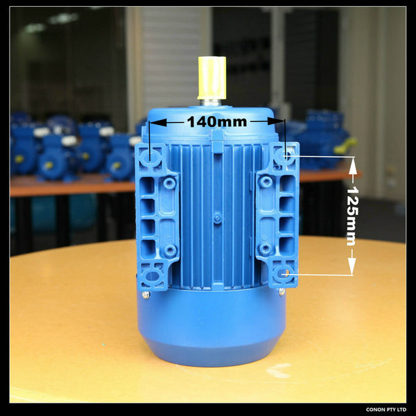 B14 FLANGE 1.1kw/1.5HP 1400rpm motor single-phase 240v REVERSIBLE shaf